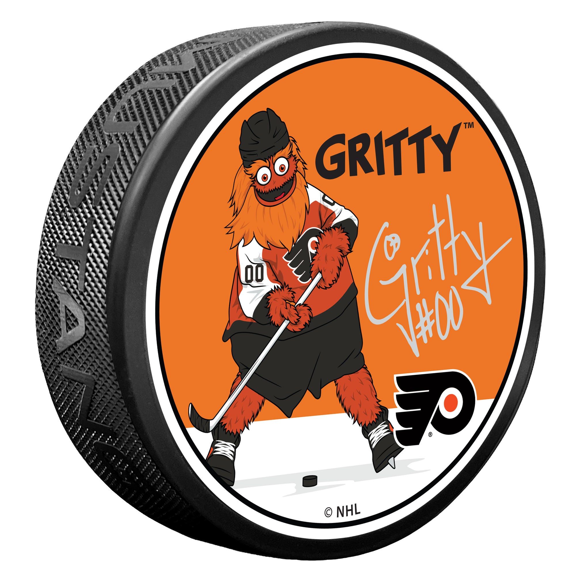 Gritty | Slap Shot Puck – Hockey Hall of Fame