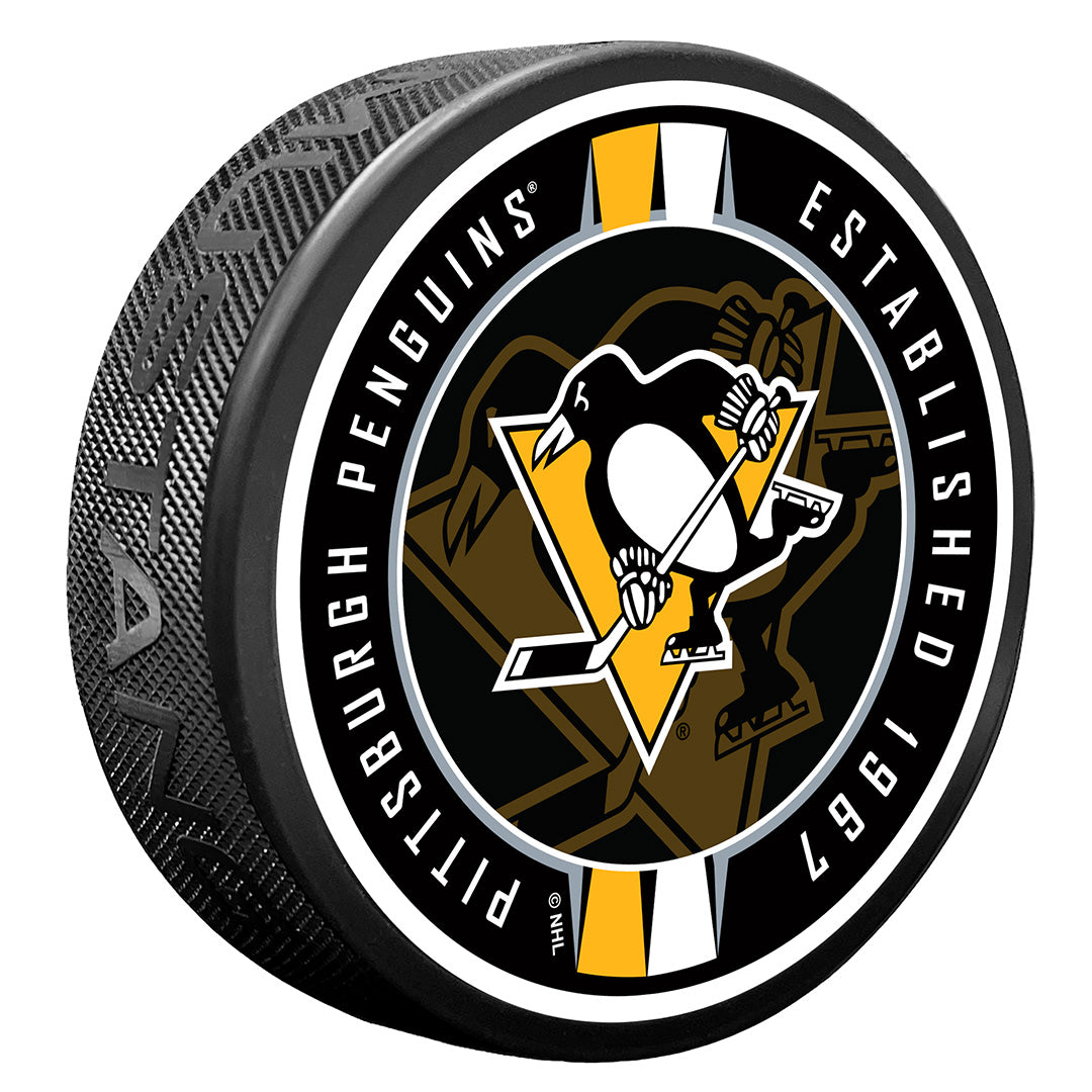 Pittsburgh Penguins Puck - Double Round | Sports Decor – Hockey Hall of ...