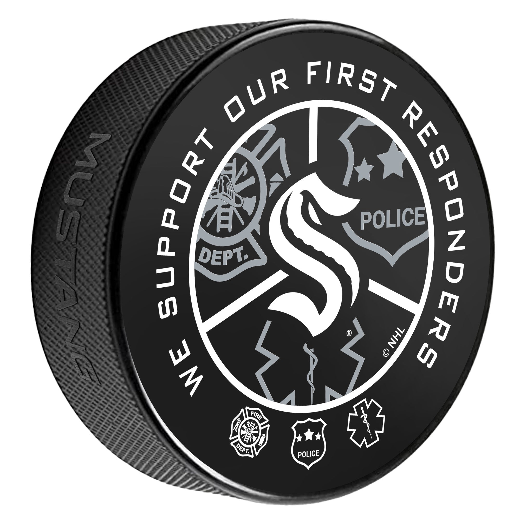 Seattle Kraken Puck | Printed First Responders | Hockey Hall of Fame