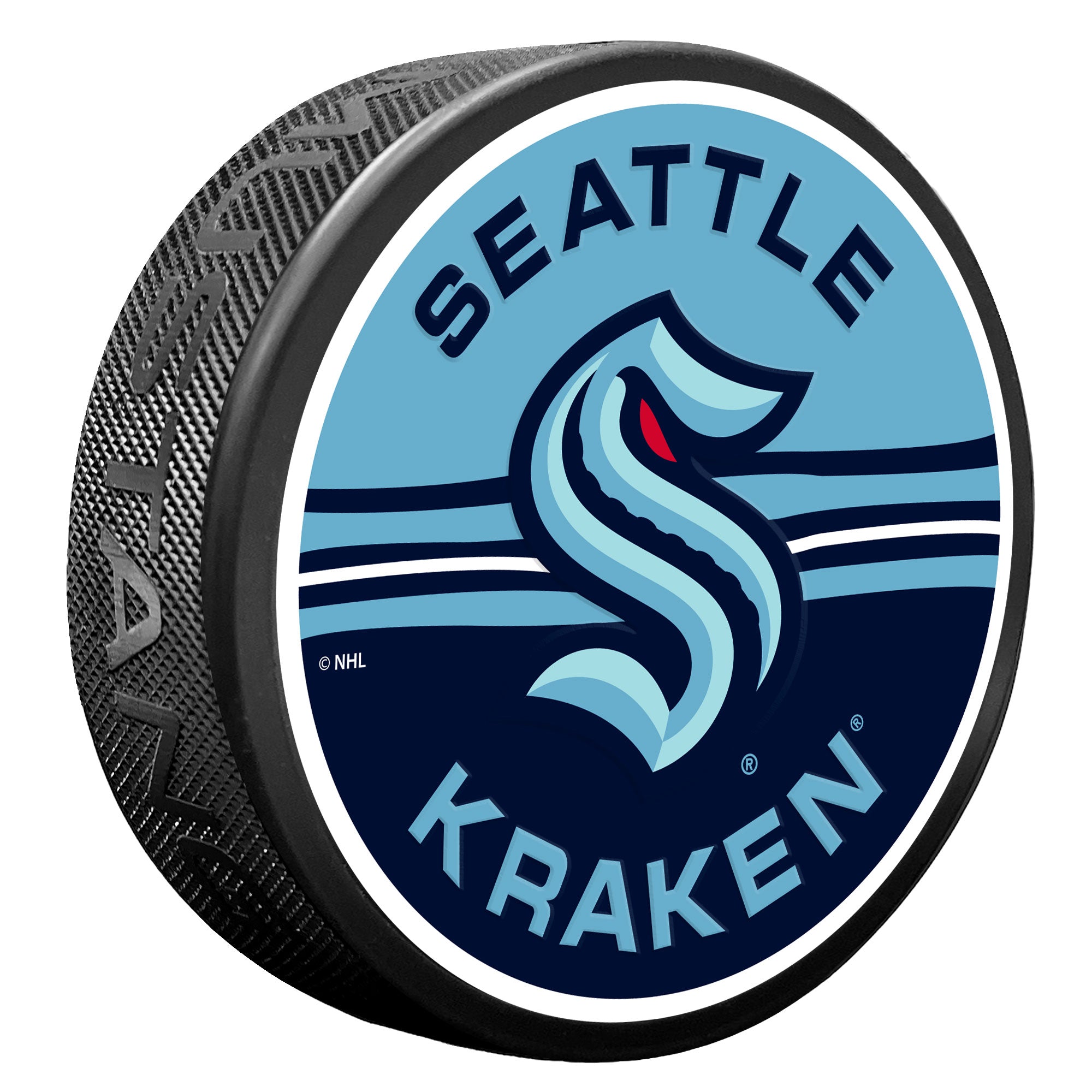 Seattle Kraken Puck - Half & Half | Sports Decor – Hockey Hall of Fame
