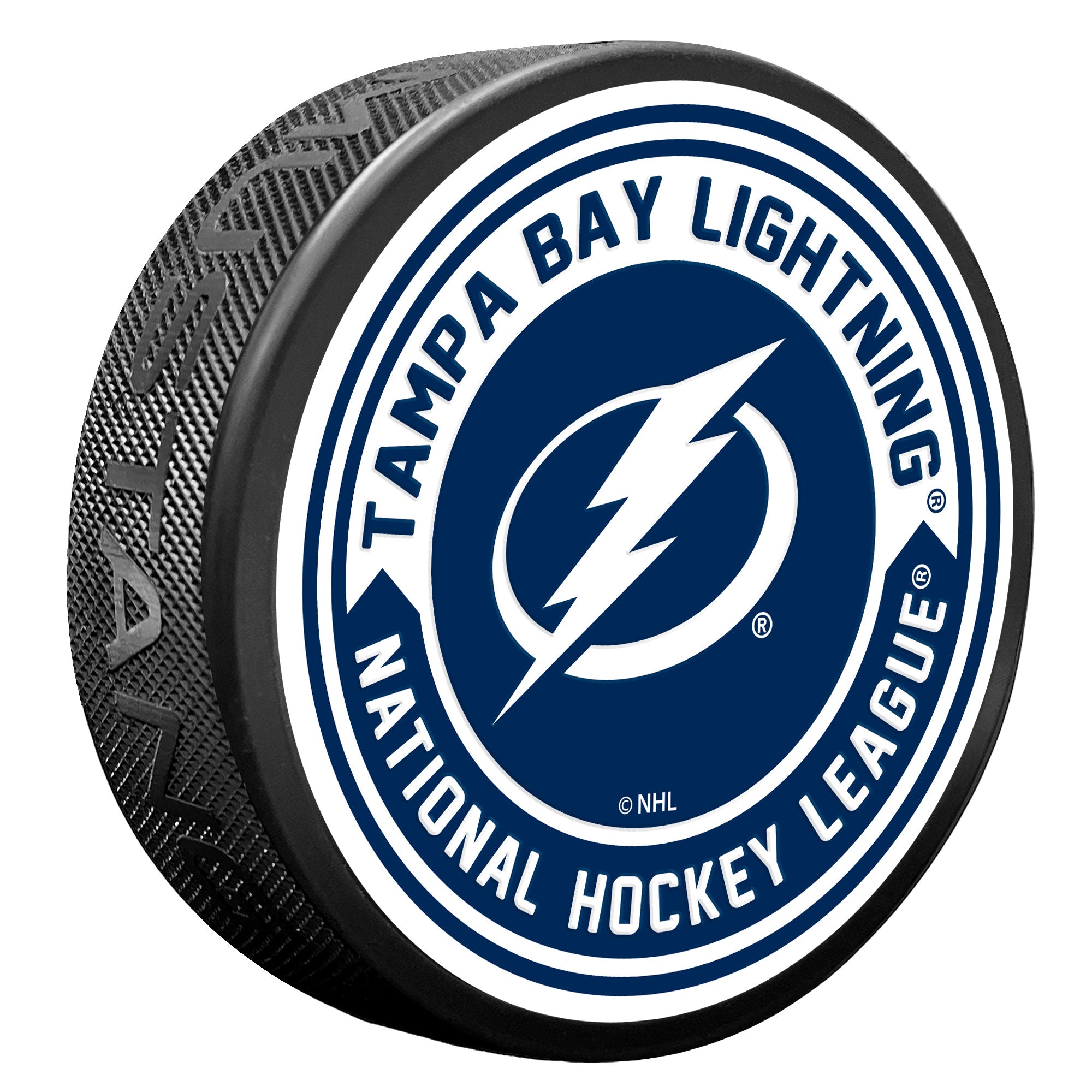Tampa Bay Lightning Puck | Arrow Design | Hockey Hall of Fame – Hockey ...