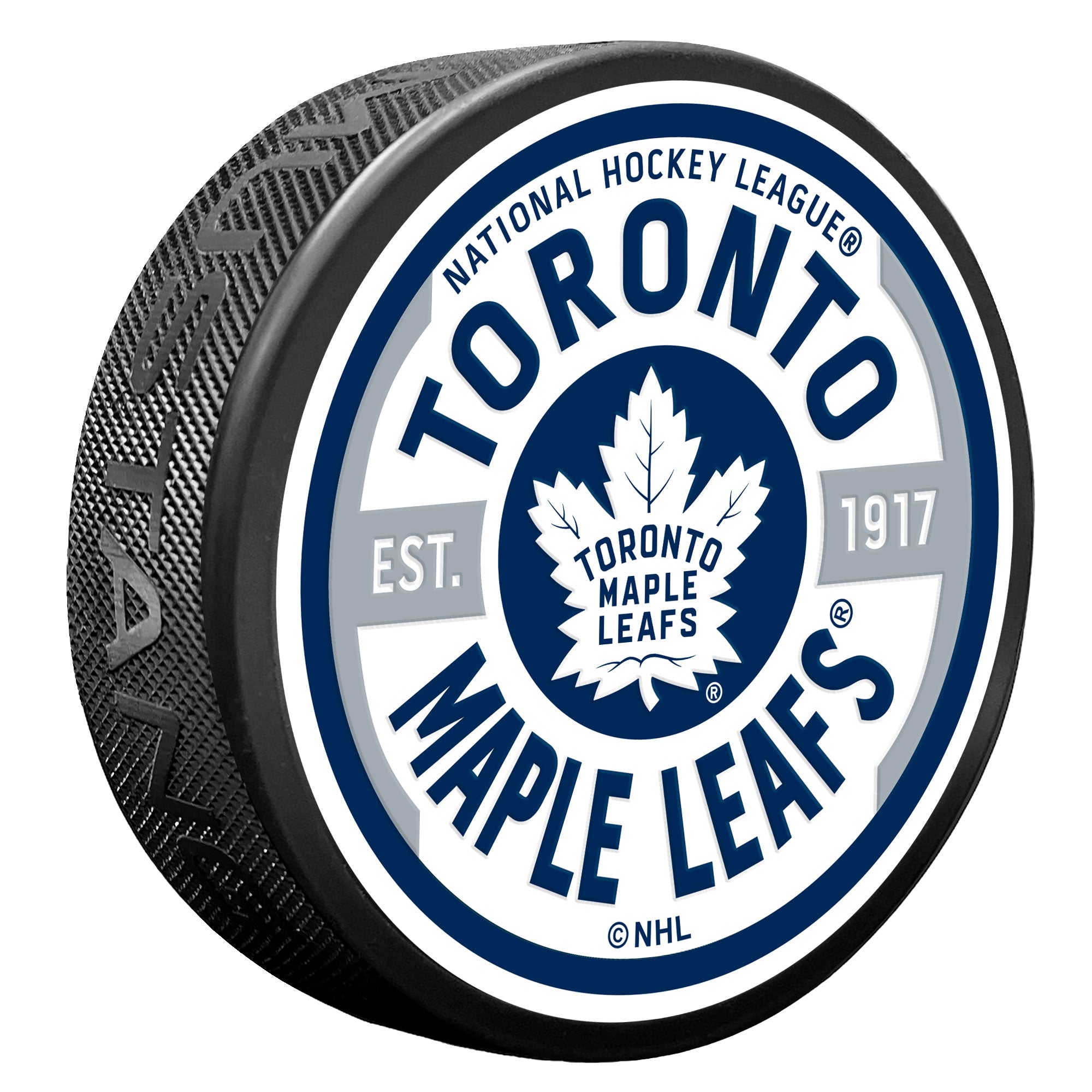 Toronto Maple Leafs Gear Textured Puck – Hockey Hall of Fame