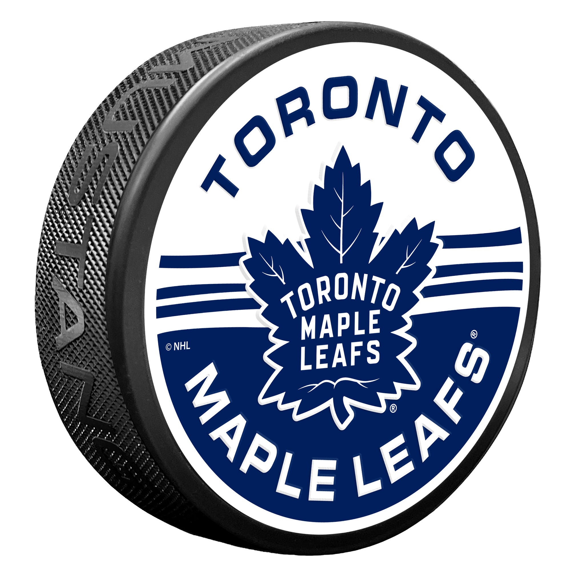 Toronto Maple Leafs Puck - Half & Half | Sports Decor – Hockey Hall of Fame