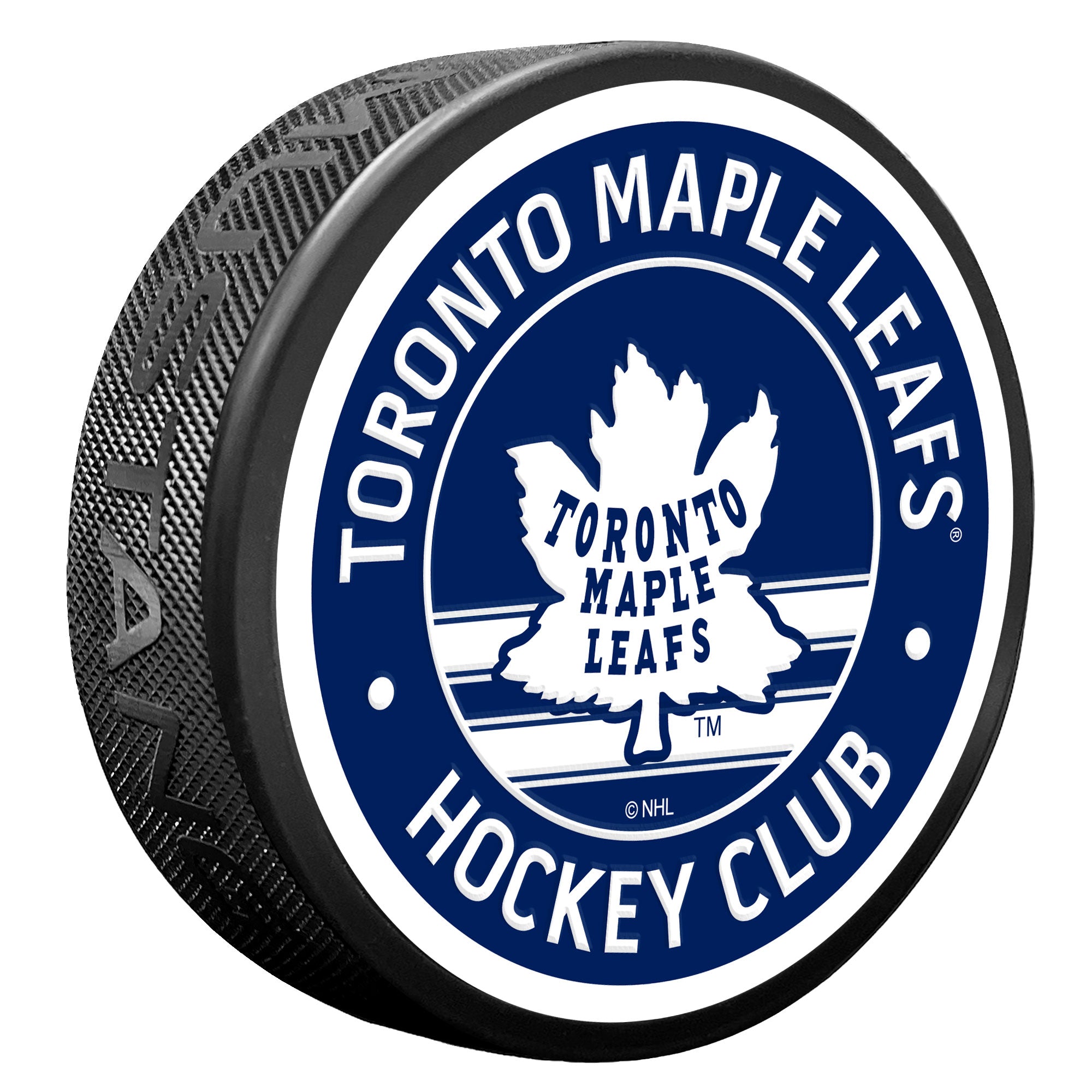 Toronto Maple Leafs Vintage Striped Textured Puck – Hockey Hall of Fame