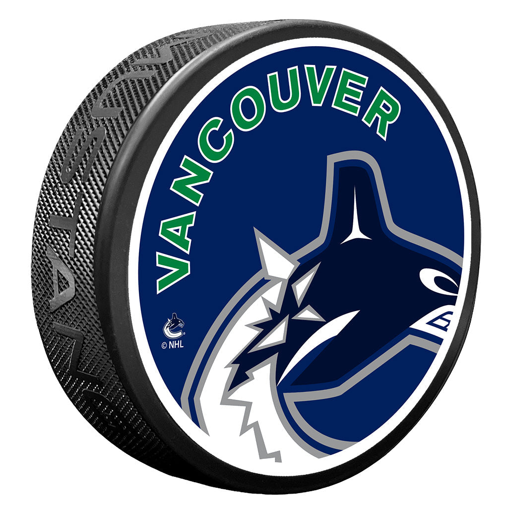 Vancouver Canucks Puck - Icon | Hockey Hall of Fame Shop