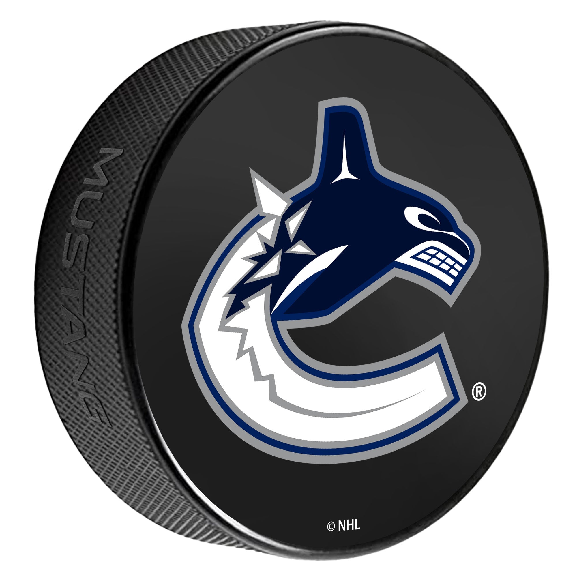 Vancouver Canucks Puck | Printed Primary Logo | Hockey Hall of Fame