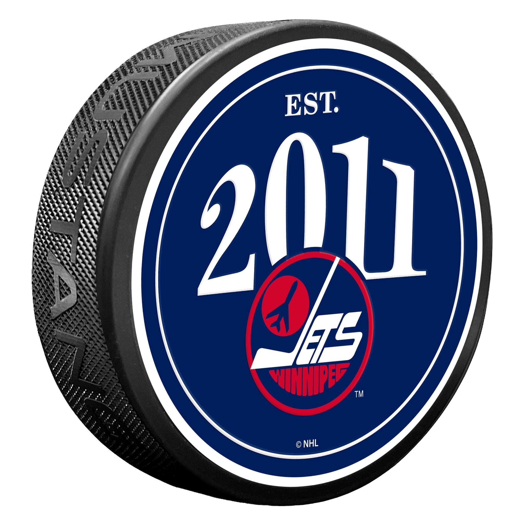 Winnipeg Jets Puck - Founding Year | Hockey Hall of Fame Shop