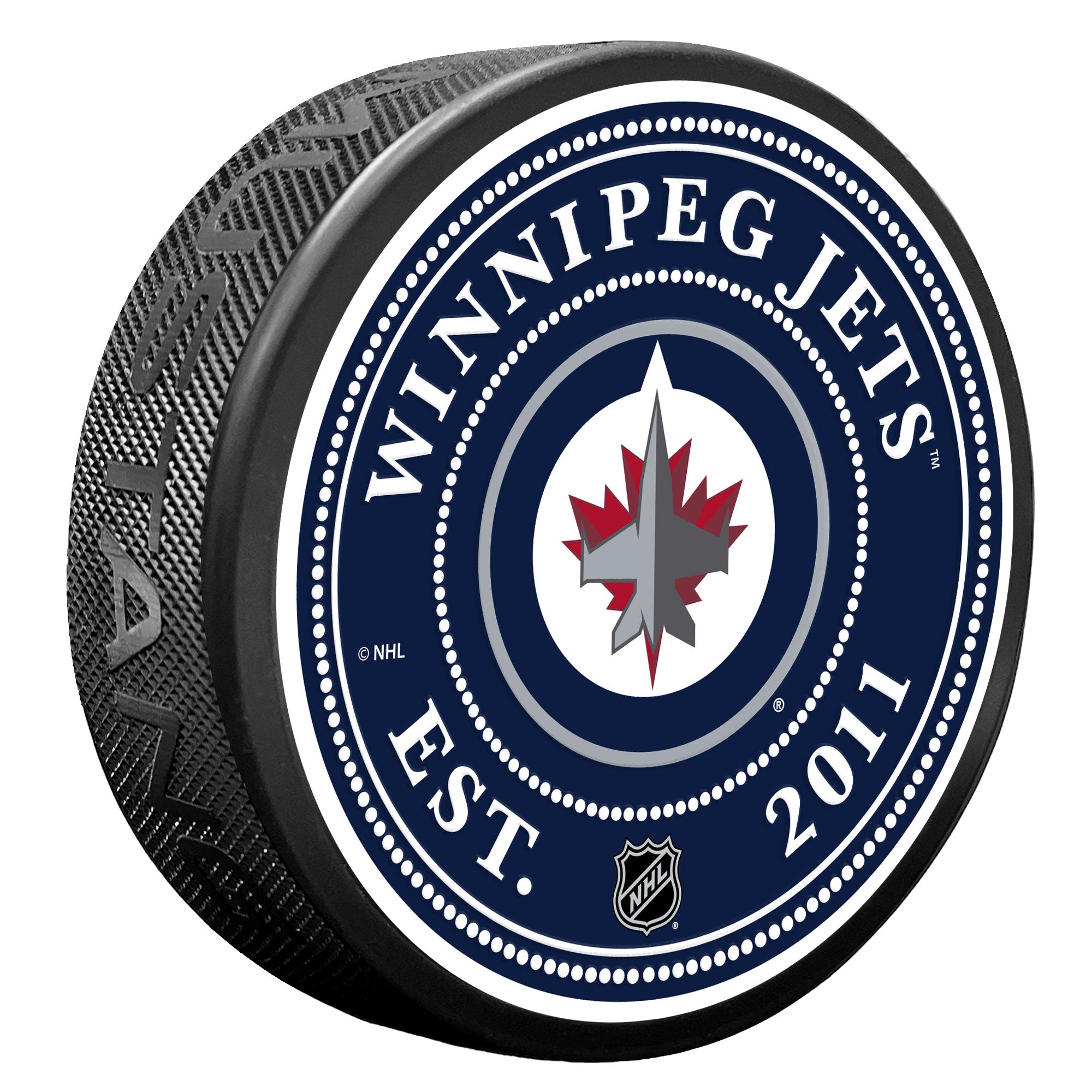 Winnipeg Jets Puck - Stud | Sports Decor – Hockey Hall of Fame