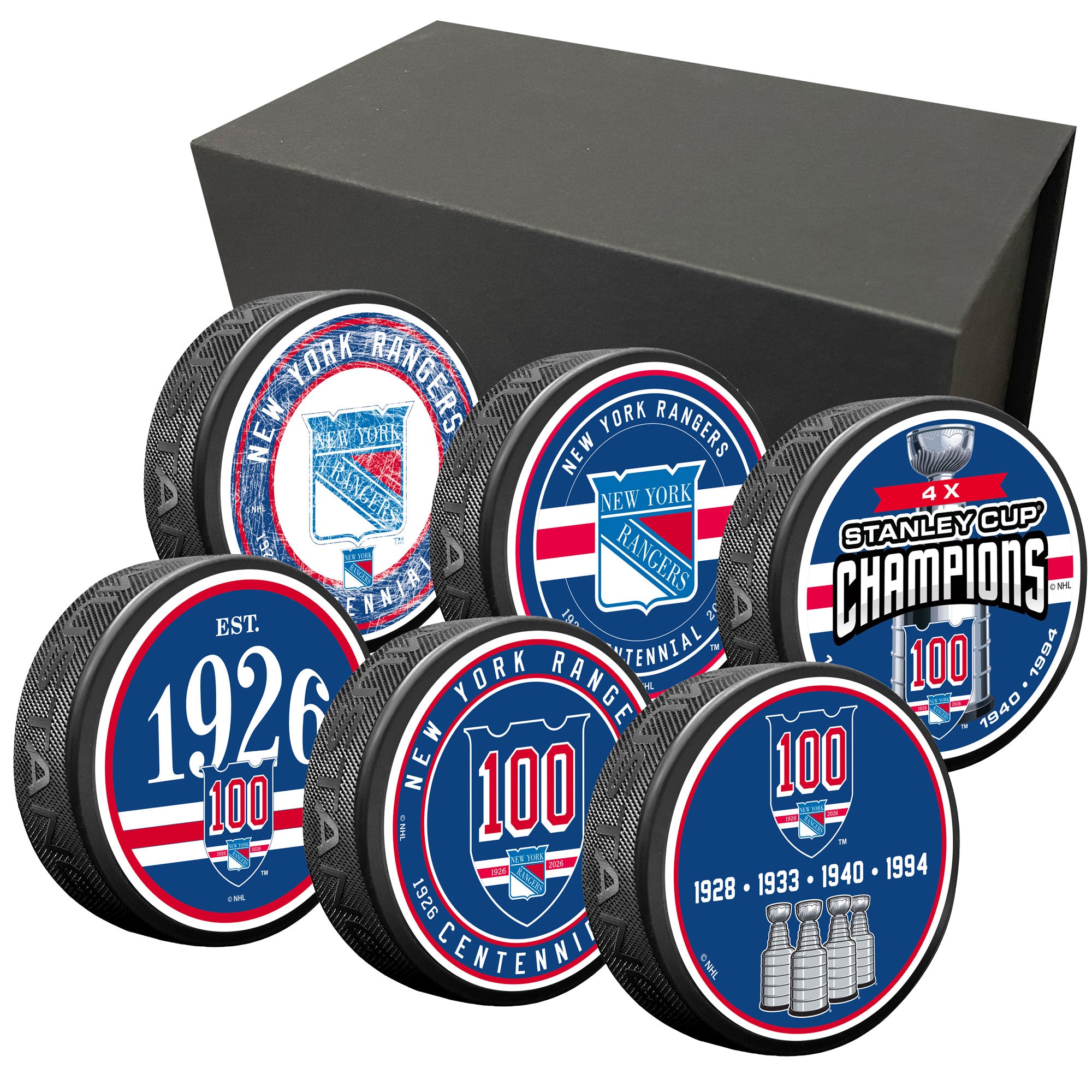 New York Rangers | Centennial 6 Puck Pack – Hockey Hall of Fame