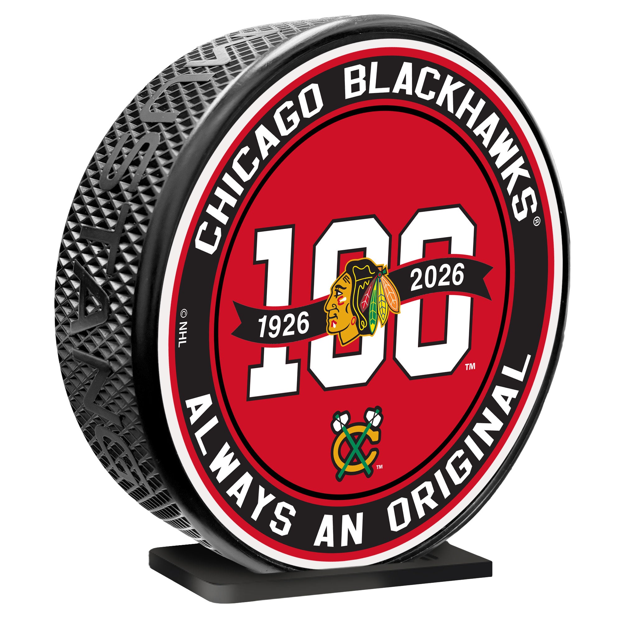 Chicago Blackhakws| Centennial MEGA Puck – Hockey Hall of Fame