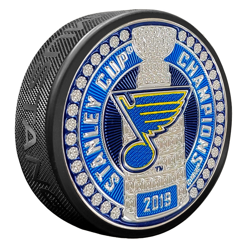 St. Louis Blues Stanley Cup Dynasty Puck Design Trimflexx – Hockey Hall ...