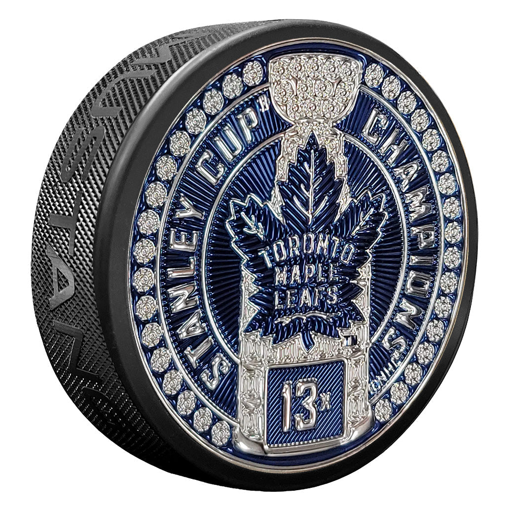 Toronto Maple Leafs Stanley Cup Dynasty Puck Design Trimflexx – Hockey ...