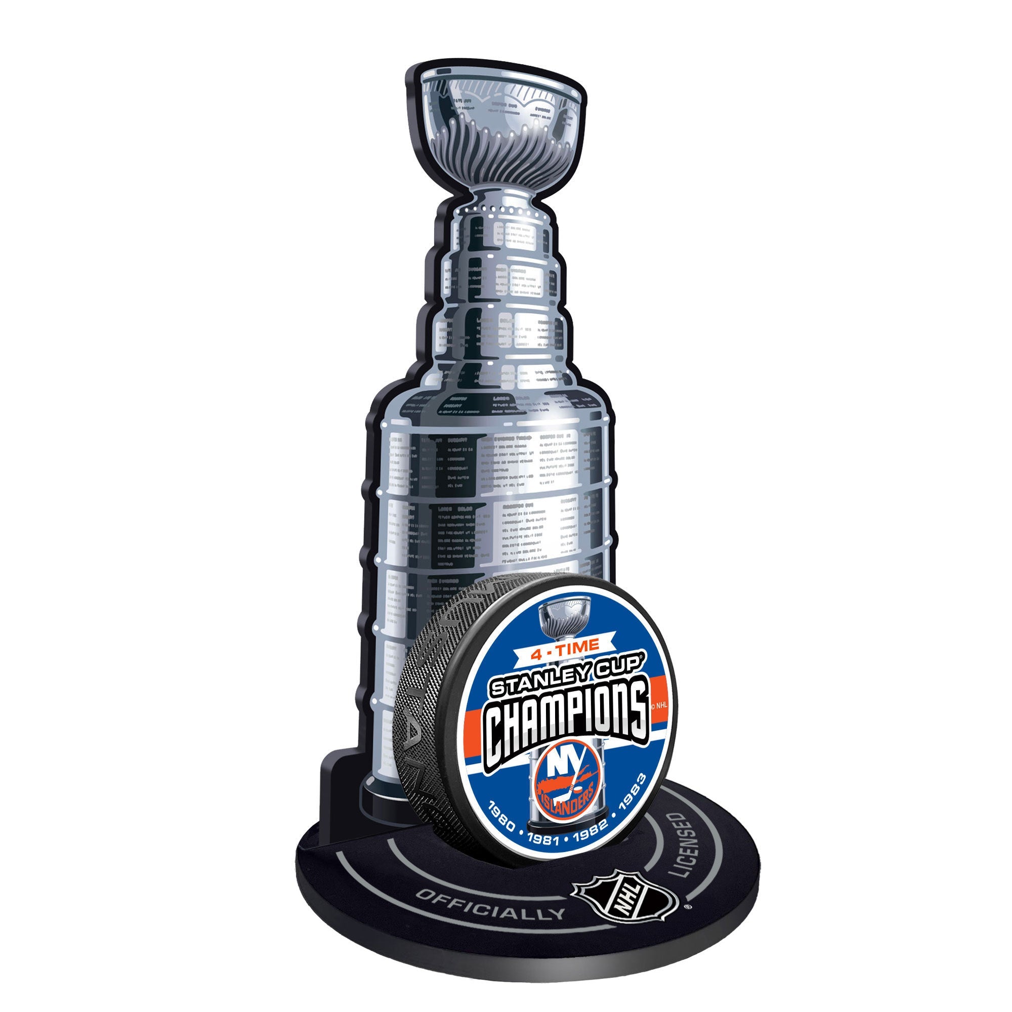 New York Islanders Stanley Cup Champions Puck Stand – Hockey Hall of Fame