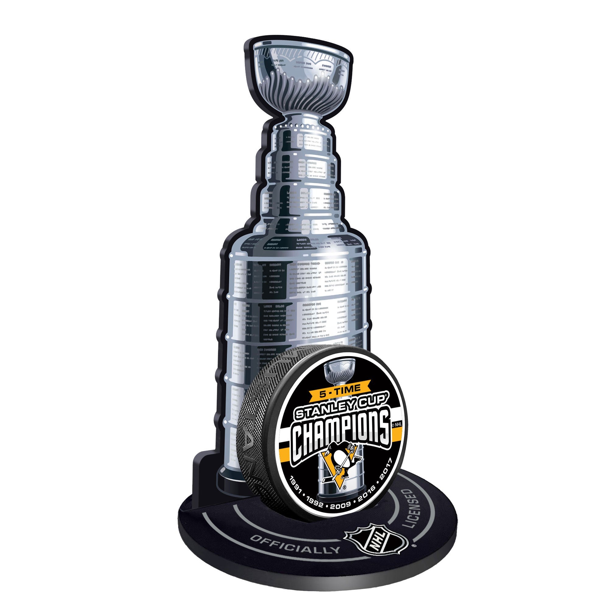 Pittsburgh Penguins Stanley Cup Champions Puck Stand – Hockey Hall of Fame