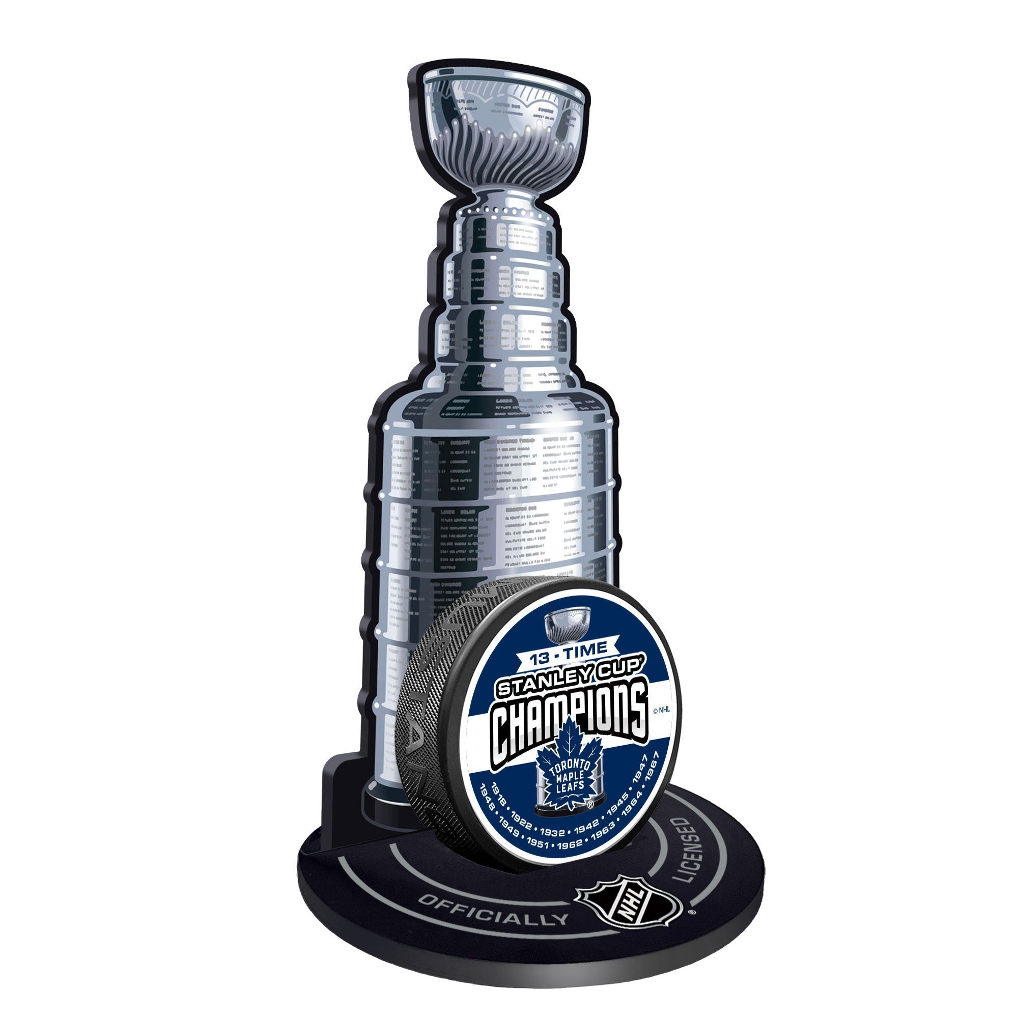 Toronto Maple Leafs Stanley Cup Champions Puck Stand – Hockey Hall of Fame