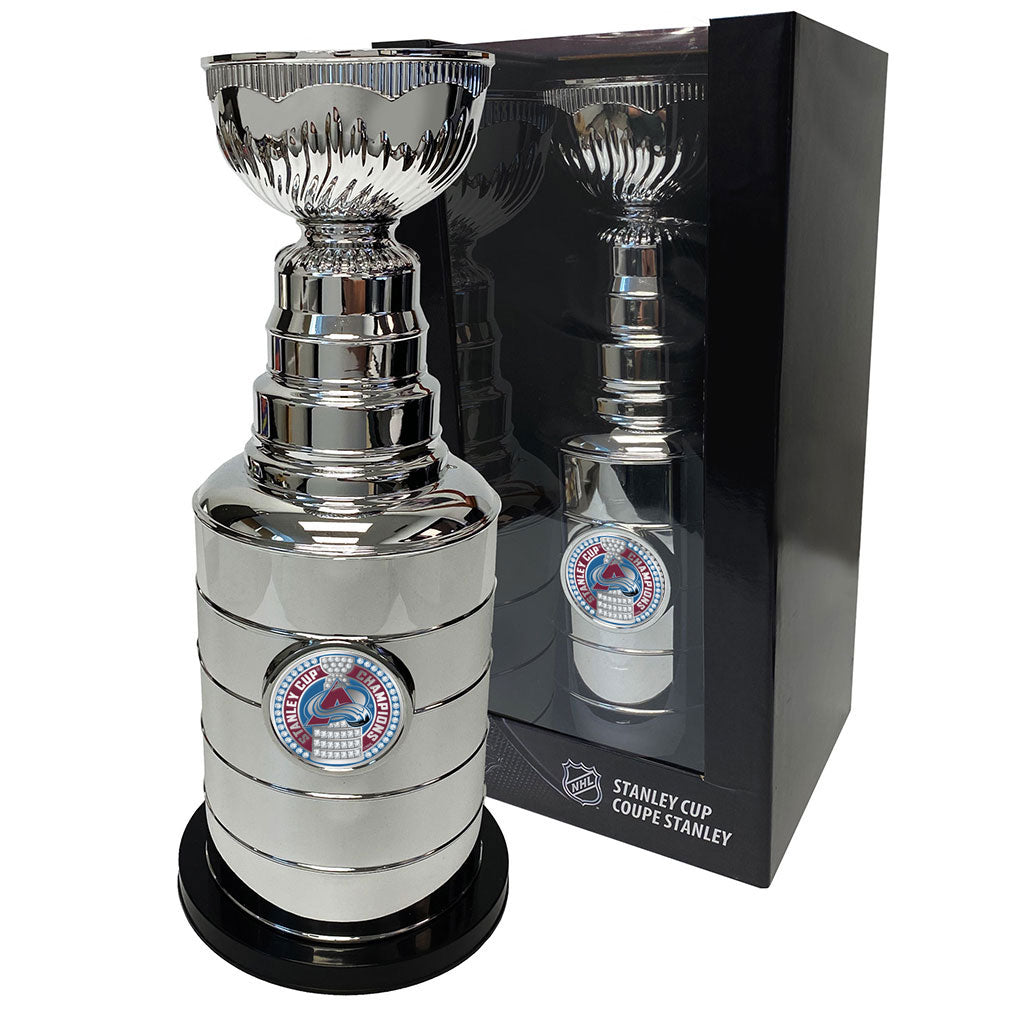 Colorado Avalanche Stanley Cup Coin Bank with Trimflexx – Hockey Hall ...