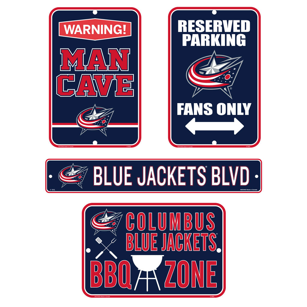 Columbus Blue Jackets Fan Four Pack Sign Set – Hockey Hall of Fame