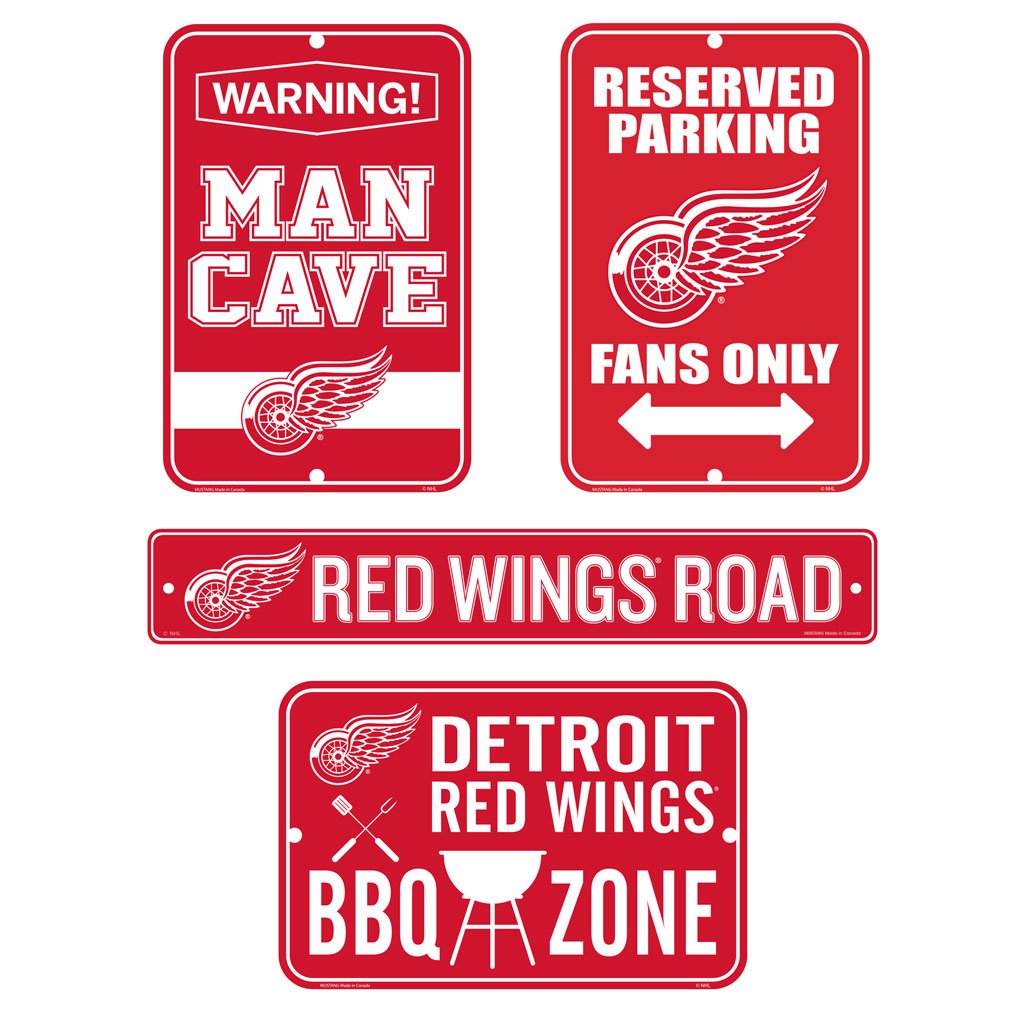 Detroit Red Wings Fan Four Pack Sign Set – Hockey Hall of Fame