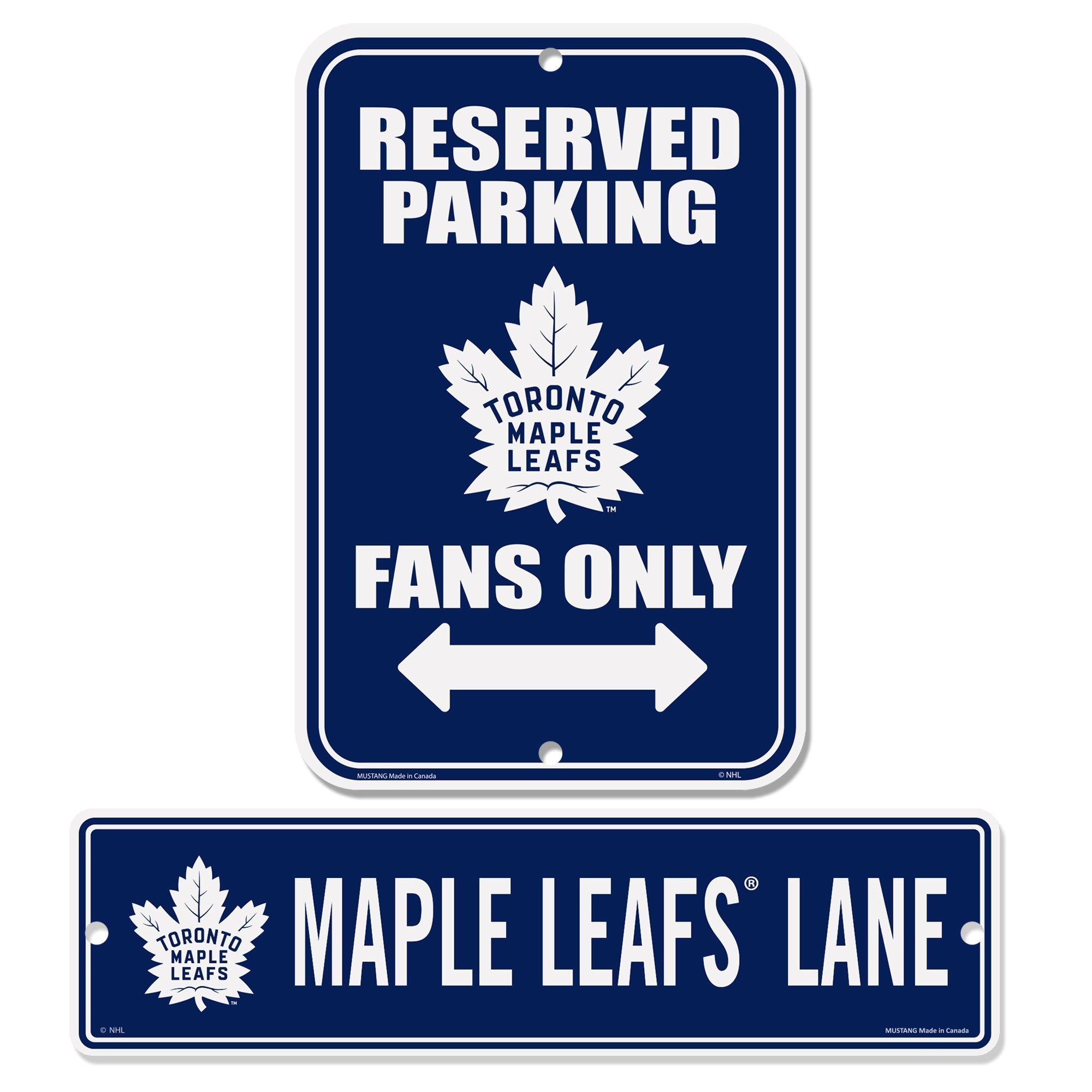 Toronto Maple Leafs Signs - 2 Pack Parking & Street Set | Sports Decor ...