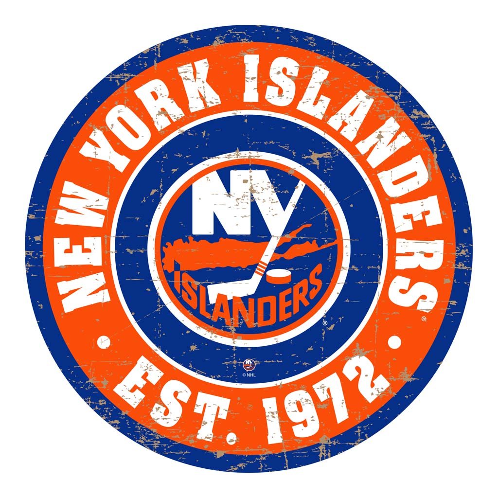New York Islanders Sign - 22" Round Distressed Logo – Hockey Hall of Fame