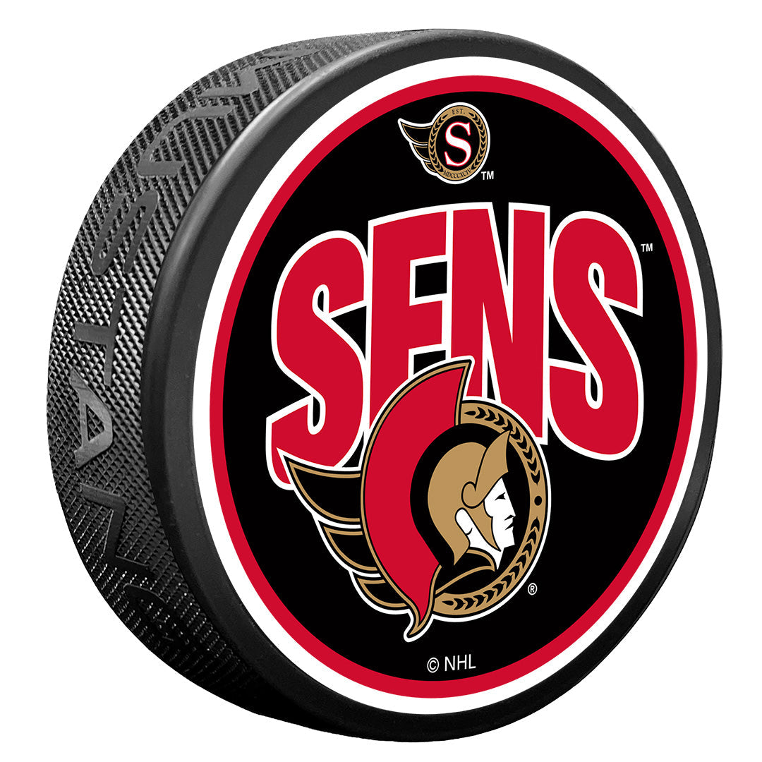Ottawa Senators Puck | Wordmark | Hockey Hall of Fame