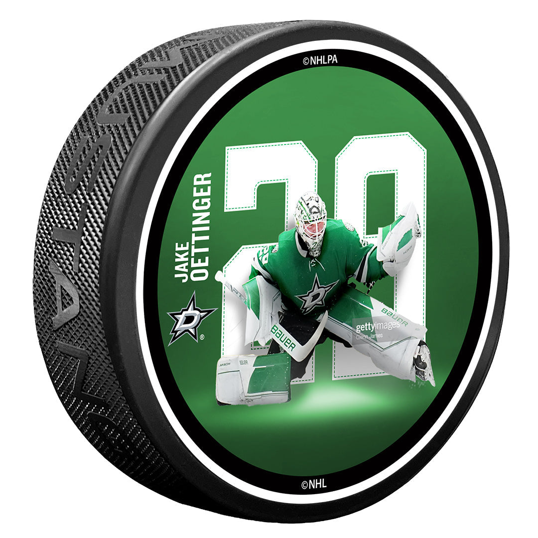 Jake Oettinger Puck - Breakout Series | Sports Decor – Hockey Hall of Fame