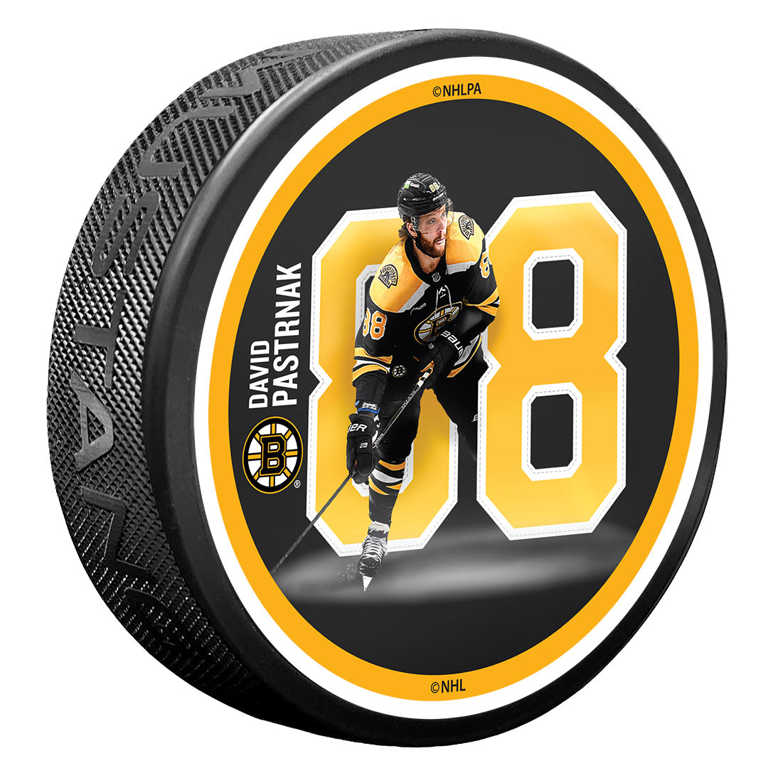 David Pastrňák Puck - Breakout Series | Sports Decor – Hockey Hall of Fame