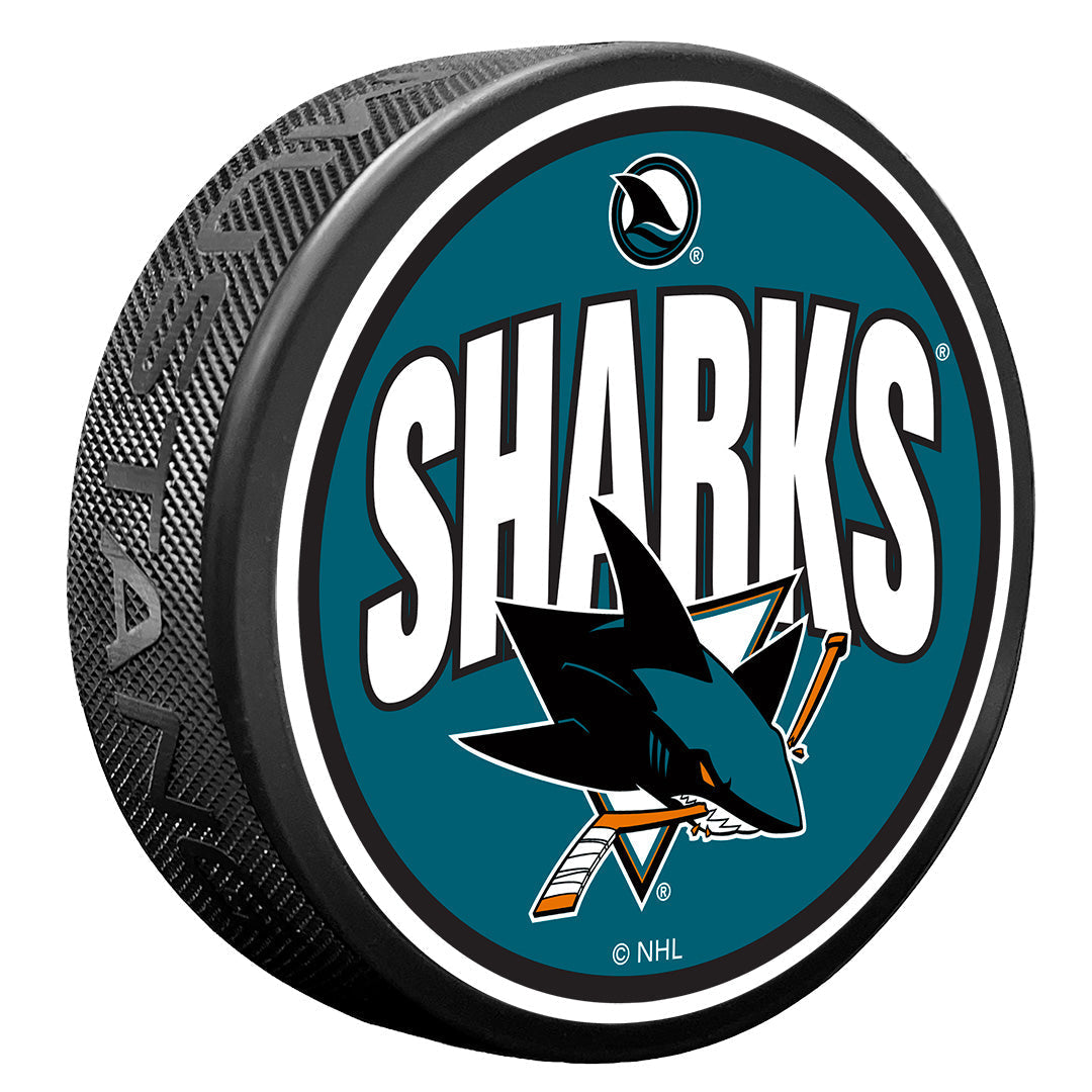 San Jose Sharks Puck | Wordmark | Hockey Hall of Fame – Hockey Hall of ...
