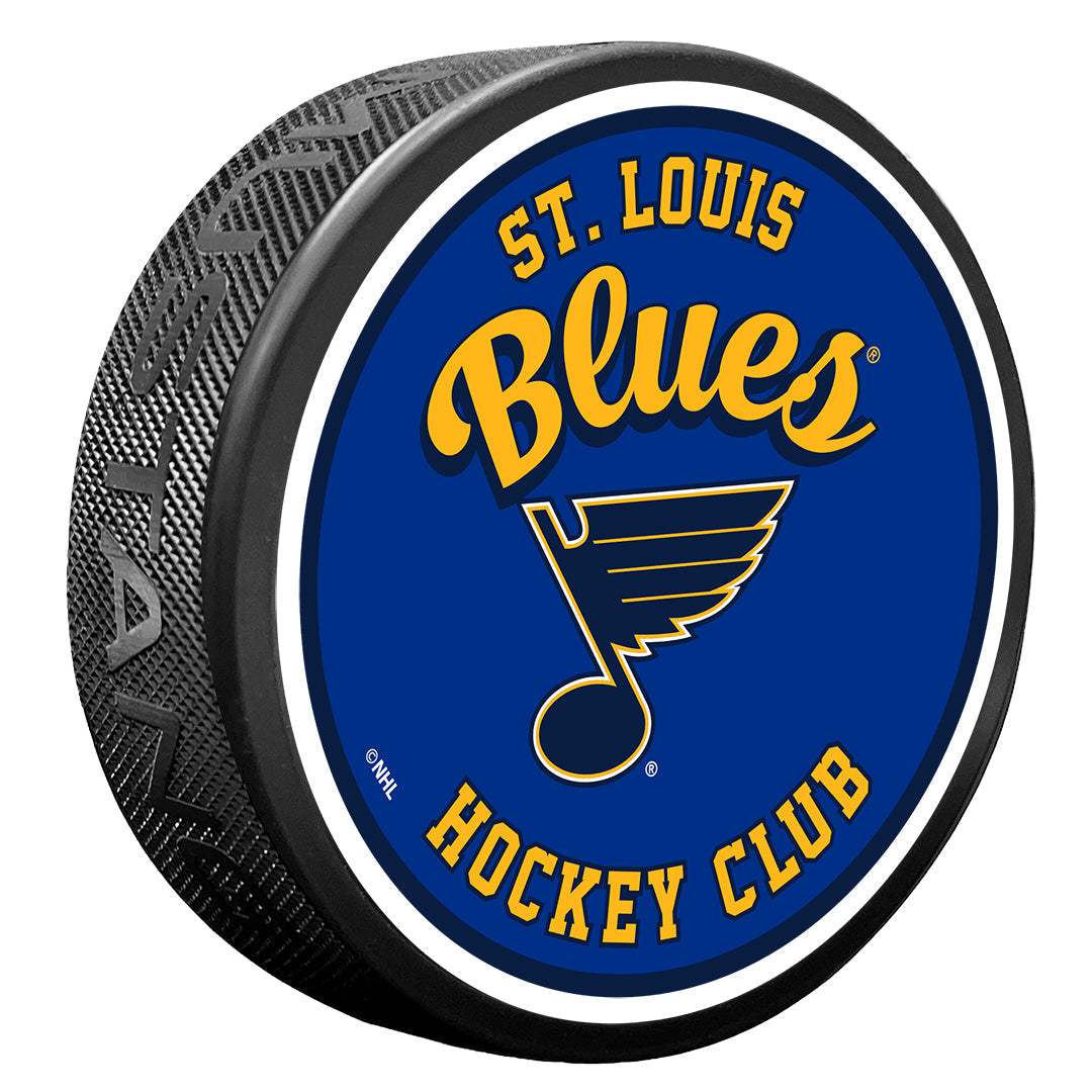 St. Louis Blues Puck | Retro Script | Hockey Hall of Fame – Hockey Hall ...