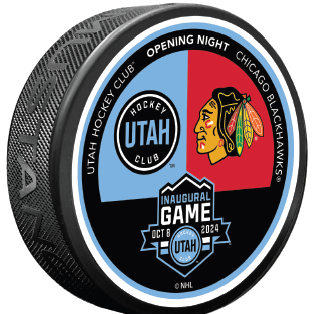 Utah Hockey Club Match Up Puck | October 8 | Chicago Blackhawks ...