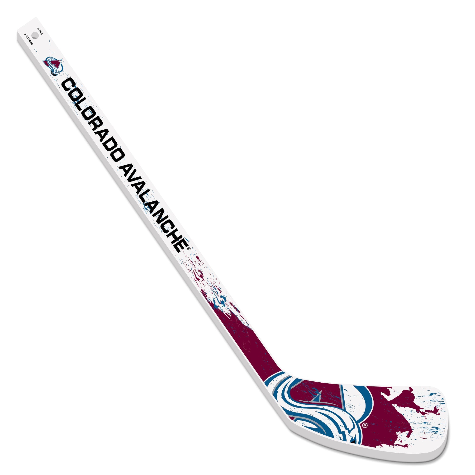 Colorado Avalanche Mini Stick - Wood Splatter – Hockey Hall of Fame