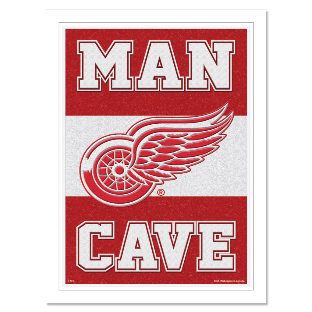 Detroit Red Wings Print - 12" x 16" Man Cave Design – Hockey Hall of Fame