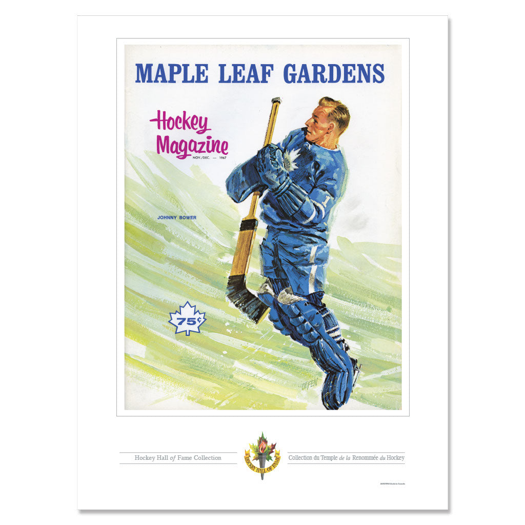 Toronto Maple Leafs Program Cover Replica Print - Johnny Bower at Mapl ...